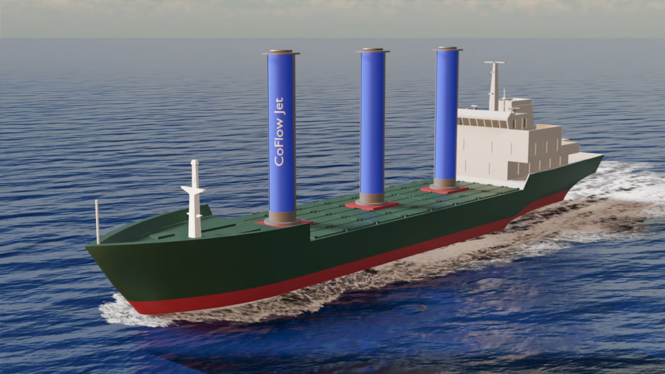 Innovative Wind-Driven System by CoFlow Jet Aims to Slash Ship Fuel ...